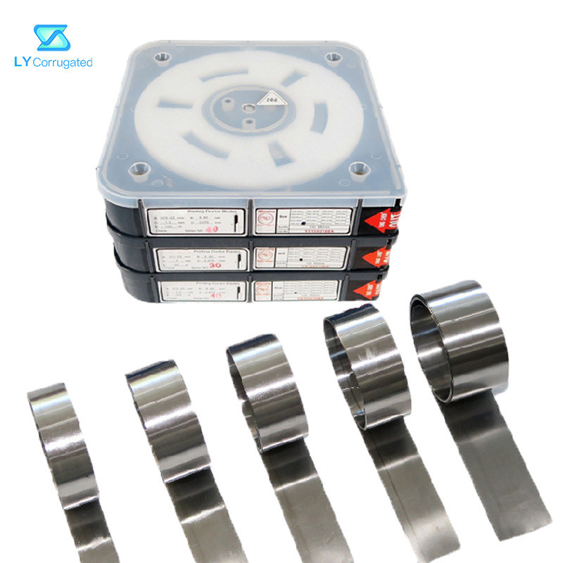 40mm 50mm 60mm Width Steel Doctor Blade For Gravure Flexo Printing Machine