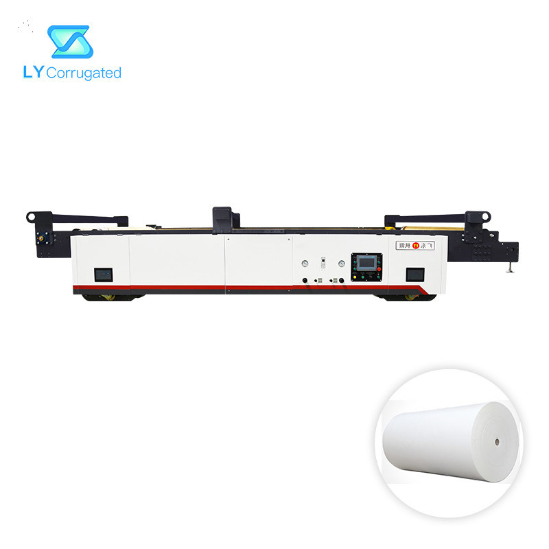 350m/Min Automatic Roll Splicer , 3 Ply Automatic Corrugated Box Plant