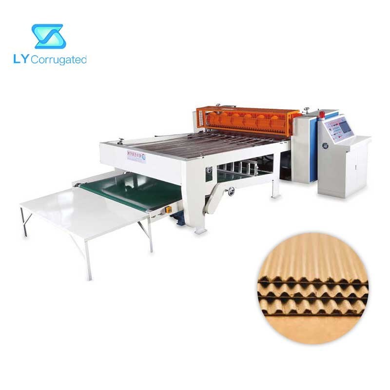 21KW Corrugated Cardboard Machine Single Faced Corrugated Sheet Cross ...