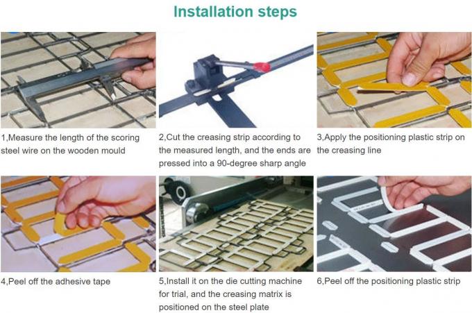 700mm Length 0.3*1.3 Pvc Creasing Matrix For Flat Die Mold