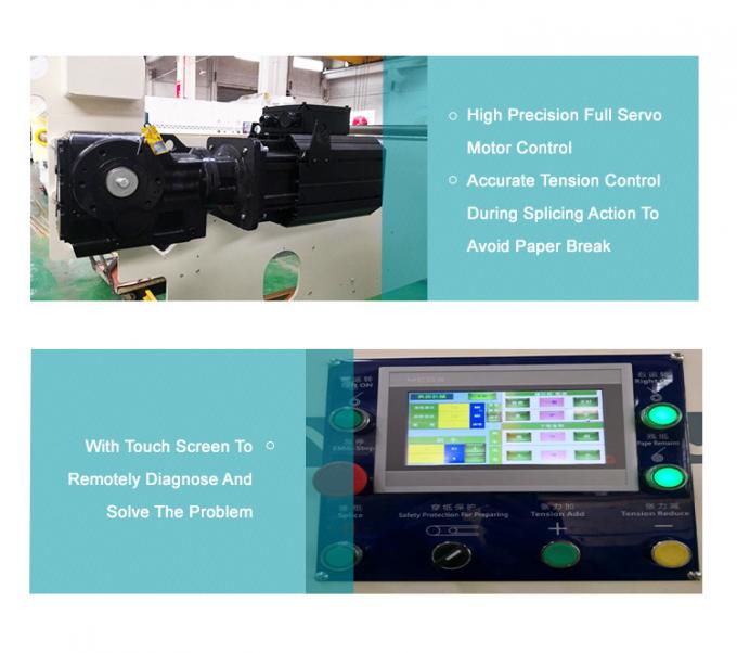 Double End Automatic Roll Splicer Tension Stable 380V Power Supply