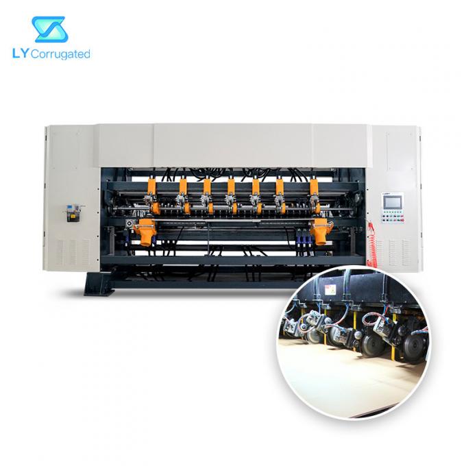 PLC Corrugated Cardboard Box Machine , Alignment Auto Web Guide