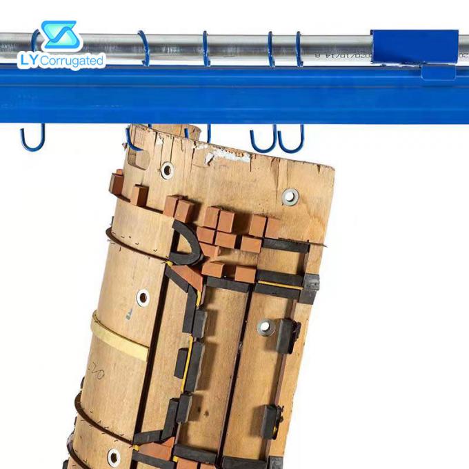 Blue Flexo Printing Machine Parts , 2m vertical storage rack Groove