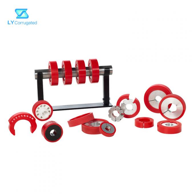 OEM Flexo Printing Machine Parts , Polyurethane lead edge feeder wheel