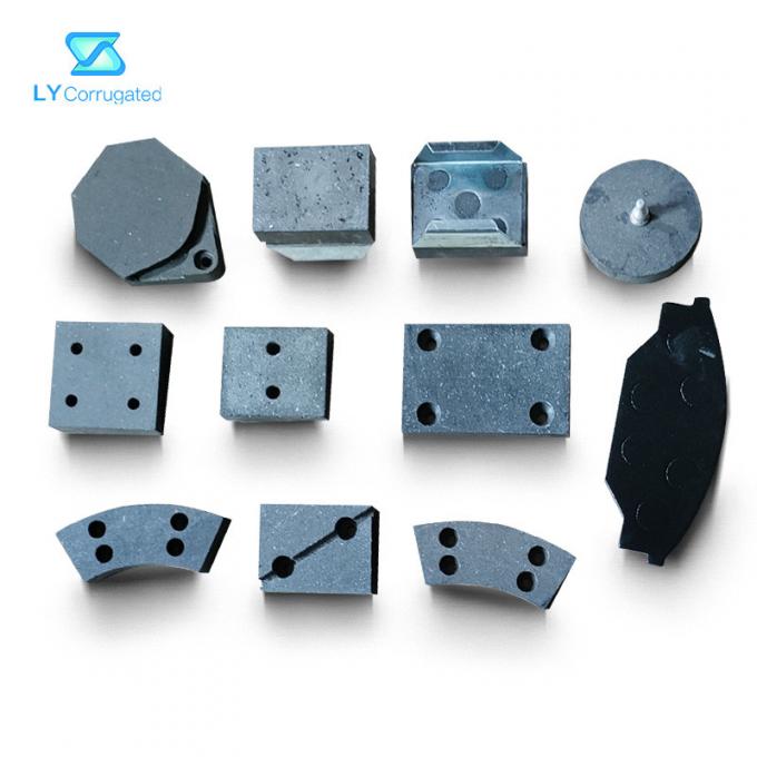 15mm Corrugated Machine Spare Parts , Trapezoid Disc Brake Pads